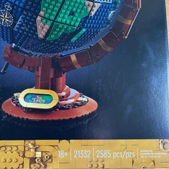 Lego | Toys | Lego Ideas 2332 Globe Earth Model Decor 2585 Pieces New ...
